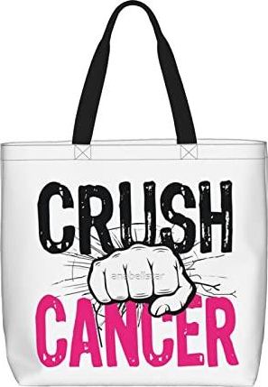 Generic Sac Fourre-Tout Sensibilisation Au Cancer Du Sein Fourre Tout De Grande Capacit&eacute; Avec Poign&eacute;es Sacs En Toile &Eacute;paule, Pour Voyage, Filles, &Eacute;cole, Femme