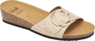 Scholl AMALFI MULE Reptile Printed Synthetic Beige