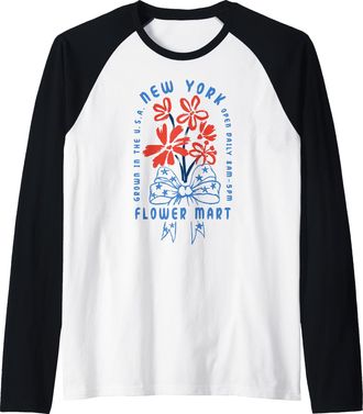 Trendy Apparel New York Flower Mart Grown In The USA Raglan