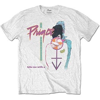 Prince Take Me with U T-Shirt, Blanc (White White), Large Homme