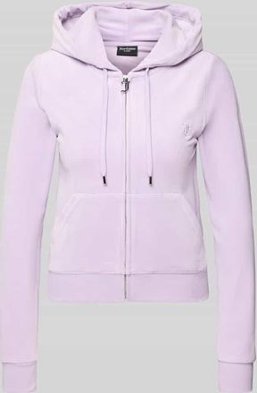 Juicy Couture Slim Fit Sweatjacke aus Samt Modell Robertson