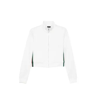 Gucci Web-stripe Zip-up Cardigan