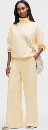 lululemon Brushed Softstreme Pintuck High-Rise Wide-Leg Pant Regular pour Femmes - Taille XL