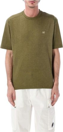 C.P. Company C.p. Company, Homme, Tops, Vert, Taille: XL Logo Tee