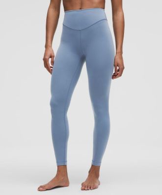lululemon Wunder Under Leggings aus mit hohem Bund f&uuml;r Frauen - 71 cm - Gr&ouml;&szlig;e 10 in Washed Denim