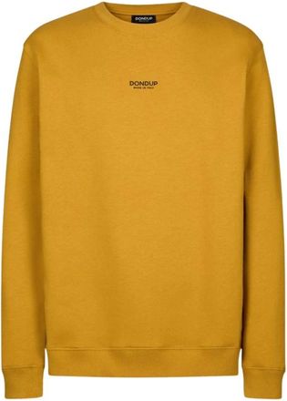 Dondup Homme, Sweatshirts et sweats &agrave; capuche, Jaune, Taille: L Crewneck SweaT-shirt