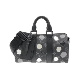 Louis Vuitton unisex, Pre-owned, Noir, Taille: ONE Size Sac Boston Keepall Bandouliere Monogram Eclipse Pre-owned