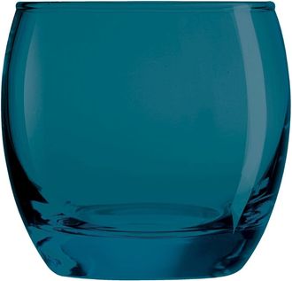 Arcoroc ARC P3478 Salto Color Studio Goa Blue Trinkglas, Wasserglas, Saftglas, 350ml, Glas, blau, 6 Stück