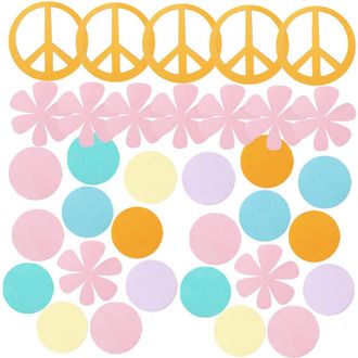 BESPORTBLE 100 St&uuml;ck Rundes Regenbogen Papierstreu Konfetti f&uuml;r Hochzeits und Babyparty Tischdekoration Bruchfestes Partypapier f&uuml;r Geburtstagsfeiern