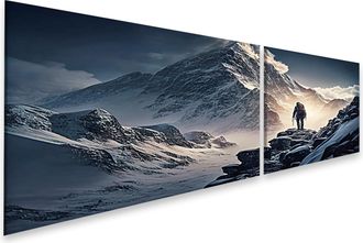 Islandburner Bild auf Leinwand Kletterer Nach Pfad Zum Berg Kletterer Nach Pfad Zum Berg Bilder Wandbilder Poster JCEH-2K