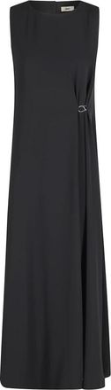 Herno Femme, Robes, Noir, Taille: 40 FR Satin Long Dress