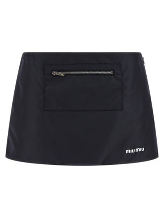 Miu Miu Padded Nylon Shorts - Black