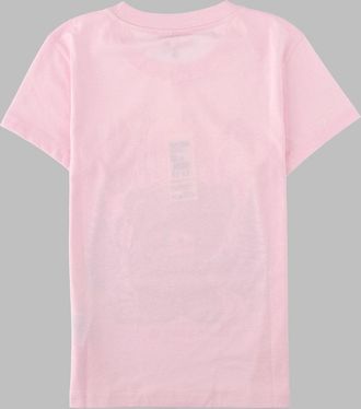 Ganni Printed Organic Cotton T-Shirt - Pink