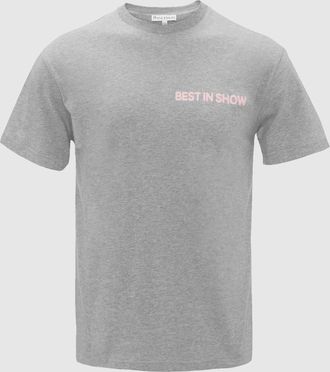 J.W.Anderson Tee-Shirt Best In Show Back Print Light Grey Melan