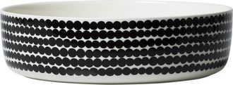 Marimekko Oiva Räsymatto Schale 3 l, weiß/schwarz