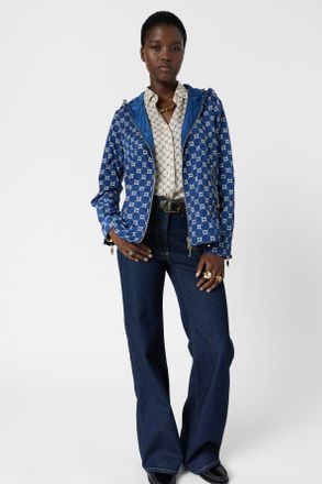 Gerard Darel Parka courte &agrave; monogramme - JULINE - Marine
