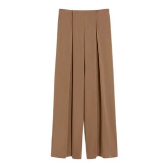 Max Mara Femme, Pantalons, Beige, Taille: 36 FR Pantalon en jersey interlock