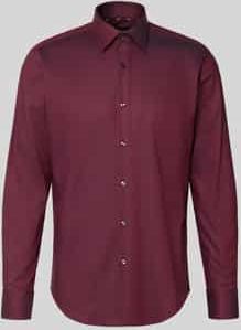 HUGO BOSS Regular Fit Businesshemd aus Baumwoll-Mix Modell JOE