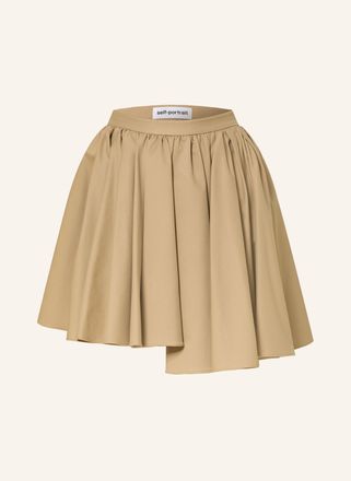 Self Portrait Self-Portrait Faltenrock beige