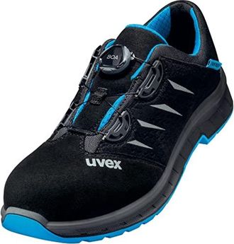 Uvex Hommes 2 Trend 6938 6938239 Chaussures Basses de sécurité S1P Pointure EU : 39 Noir/Bleu 1 Paire Durable et Robuste