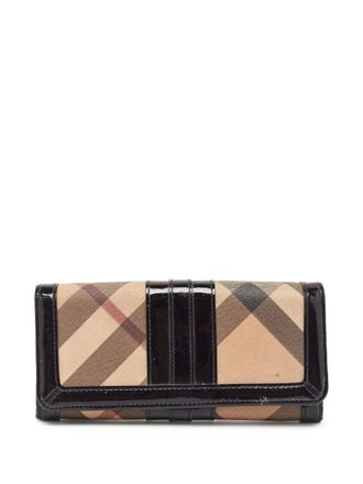 Burberry portefeuille zippé à motif Vintage Check - Tons neutres