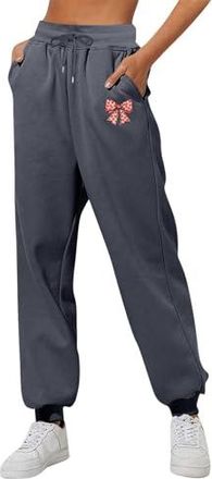 Generic Pantalon décontracté ample pour femme - Pantalon descalade - Pantalon de jogging unisexe décontracté - Pantalon dextérieur ample - Taille élastique av