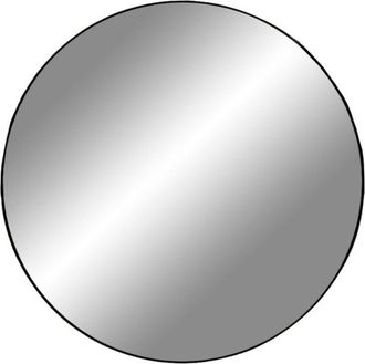 M&S Collection Miroir rond 80 cm en acier noir