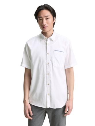 Tom Tailor Herren 1046098 Hemd, 20000 - White, L EU