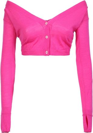 Jacquemus Femme, Pulls, Rose, Taille: 34 FR Le Cardigan Soli