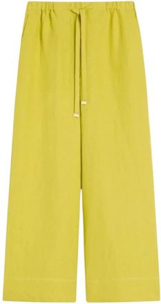 Max Mara Femme, Pantalons, Jaune, Taille: 38 FR Aurora Wide Pantalons