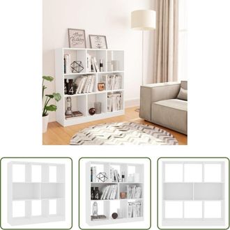 vidaXL B&uuml;cherregal Wei&szlig; - B&uuml;cherregal Wei&szlig; 97,5&times;29,5&times;100 cm Holzwerkstoff