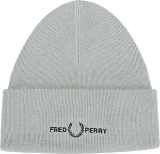 Fred Perry Mütze für Herren/Damen Unisex, Logo (Silber)