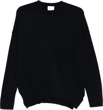Allude crew neck pullover - Schwarz