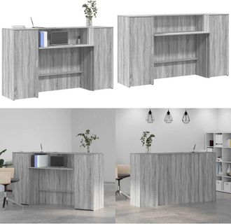 vidaXL Empfangstheke Grau Sonoma 180x50x103,5 cm Holzwerkstoff - Holzwerkstoff - Tresen