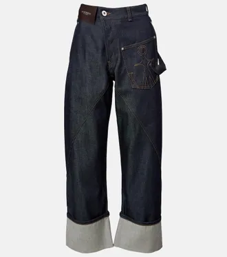 J.W.Anderson Bestickte Straight Jeans