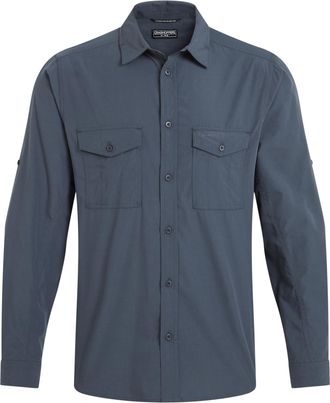Craghoppers Mens Kiwi II LS Shirts, Ombre Blue, S
