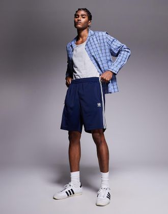 adidas Originals Firebird - Short - Bleu marine et blanc