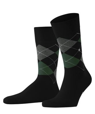 Burlington Herren Socken King M So Baumwolle gemustert 1 Paar, Schwarz Black 3004, 40-46