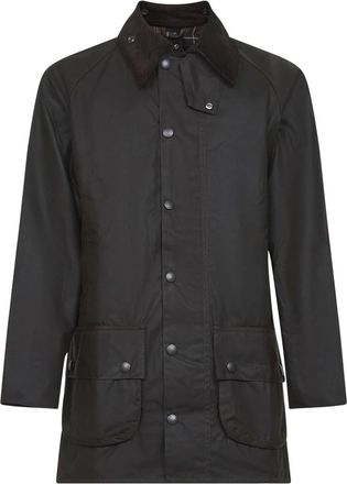 Barbour Homme, Manteaux, Vert, Taille: S Manteau en Coton Vert avec Doublure Tartan