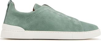 Ermenegildo Zegna Triple Stitch Sneakers aus Wildleder - Grün
