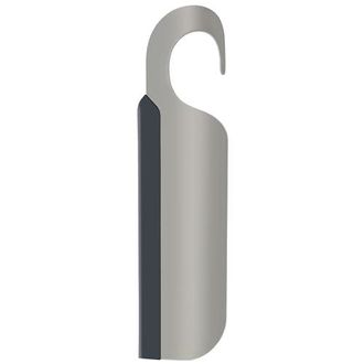 Spirella Bad- und Duschabzieher Badezimmerwischer Skate Duschwischer mit Wandaufhänger Taupe, 29 x 7,3 cm