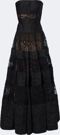Elie Saab Robe aus Jacquard mit Spitze