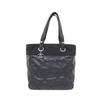 Chanel Pre-owned Paris Biarritz Canvas Tote Bag - - Pre-owned - Damen - Schwarzk - ONE SIZE