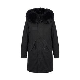 Mr & Mrs Italy M51 Long Parka - - Coats - Damen - Schwarzk - XS