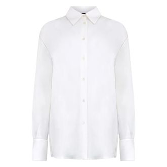 Fabiana Filippi Femme, Blouses et Chemises, Blanc, Taille: 36 FR Chemise &Eacute;l&eacute;gante &agrave; Manches Longues