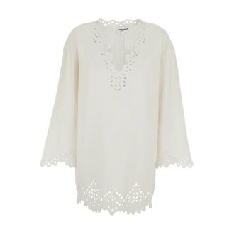 Isabel Marant Sherazade Crewneck Kaftan - - Blouses & Shirts - Damen - Wei&szlig; - S