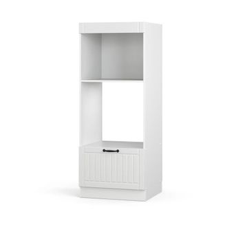 Vicco Armoire micro-ondes Fame-Line, Blanc campagne, 60 cm ouvert