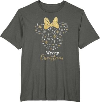 Disney Minnie Christmas Snowflakes T-Shirt