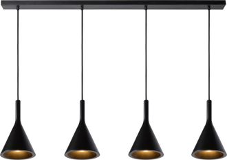 Lucide Lucide GIPSY - Pendelleuchten - 4xE27 - Schwarz