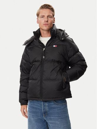 Tommy Jeans Daunenjacke DM0DM22036 Schwarz Regular Fit